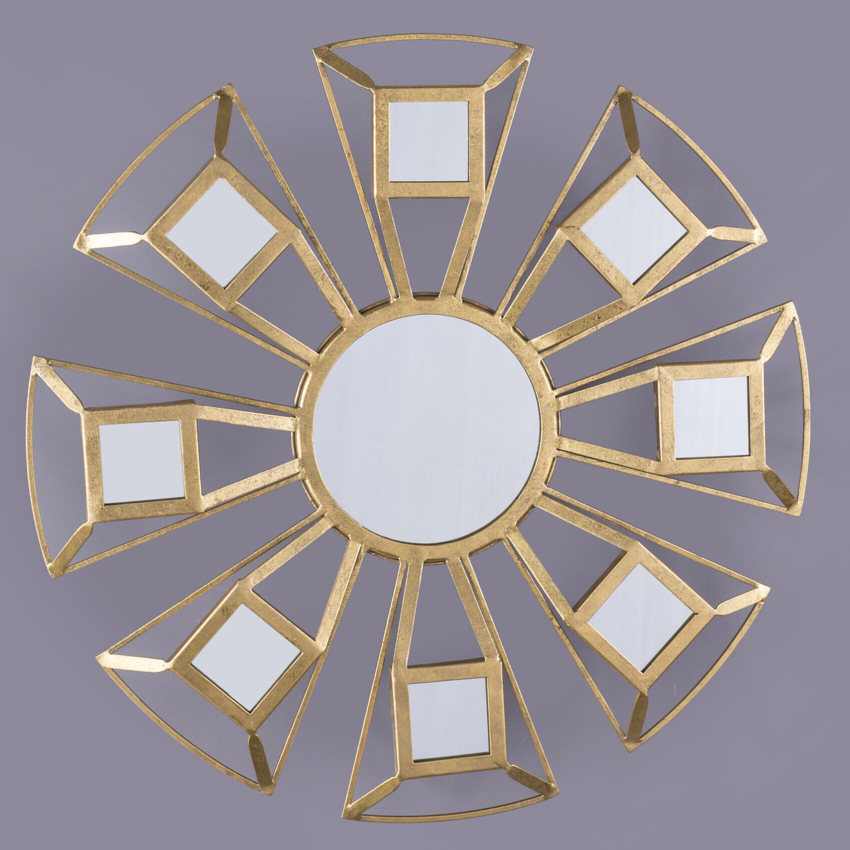 MODERN GOLD SUN METAL WALL HANGING DECOR - Arts & Crafts